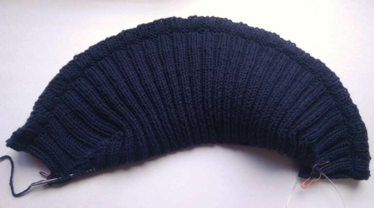 How to do short row bust shaping in knitting